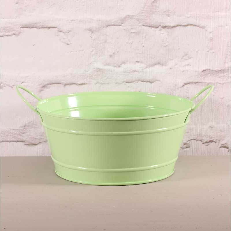 Green Round Zinc Bowl (8.5x20cm) | APAC