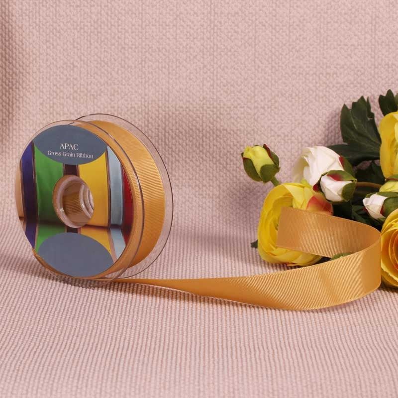 Gold Grosgrain Ribbon (25mm x 20m) | APAC