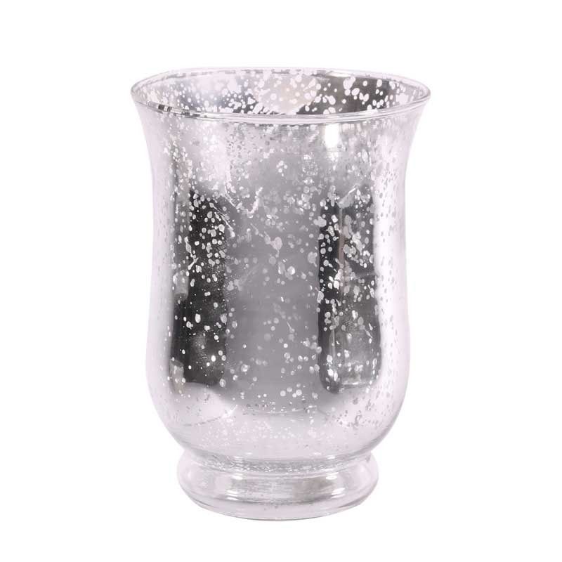 Silver Hurricane Vase (11x11x14.5cm) | APAC