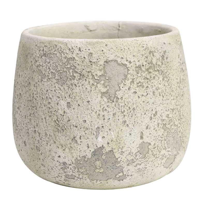 Rustic Bowl Cement Flower Pot 21x17cm | APAC