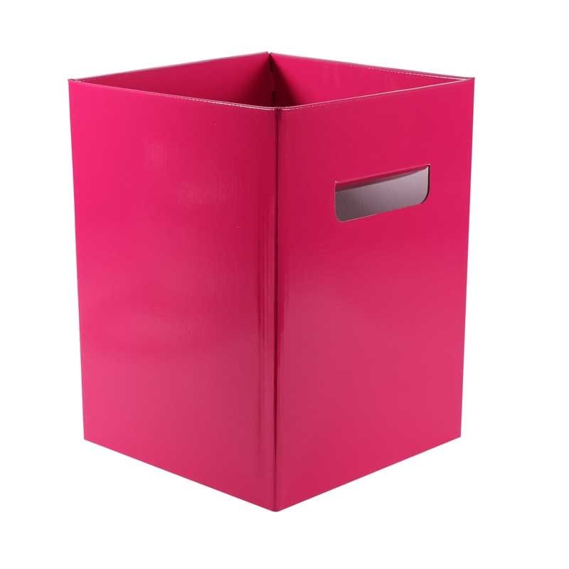 Pearlised Hot Pink Flower Box - (18 x 18 x 24.5cm) (x10) | APAC