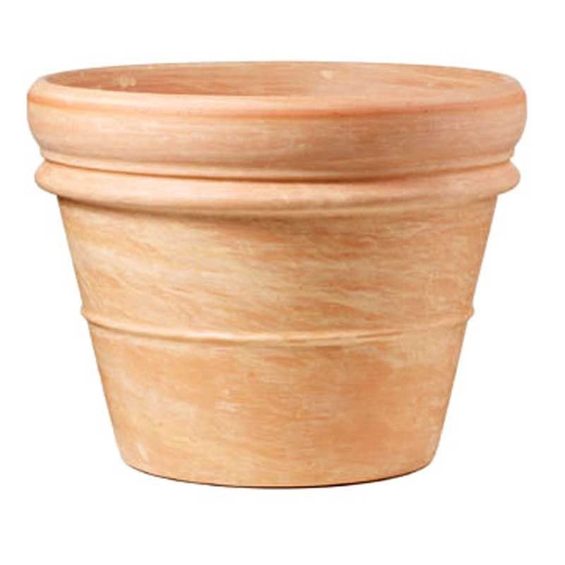 Marble Terracotta Double Rimmed Pot (29.3 x 23.8cm) | APAC