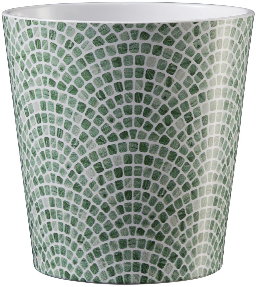 Dallas Tiles & Mosaic Ceramic Pot 14cm Mosaic Green | APAC