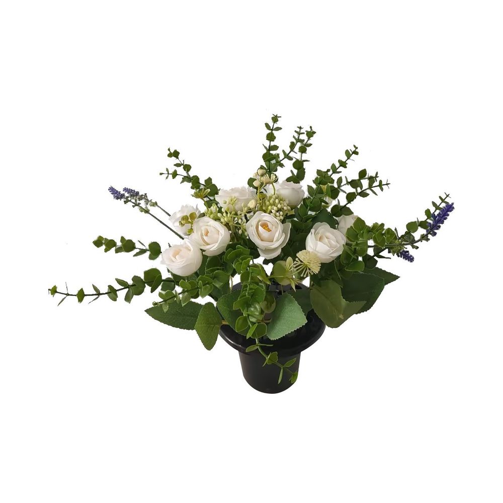 Essential Country Style Remembrance Grave Pot - White | APAC