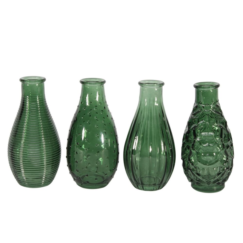Assorted Vintage Bud Vases-Pear Green - 14cm | APAC