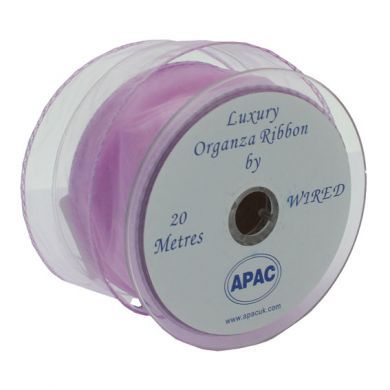 Lilac Wired Edge Organza Ribbon | APAC