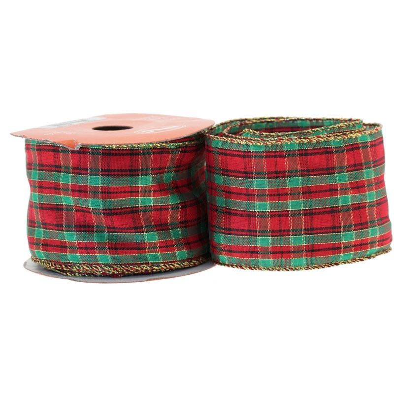Wired Tartan Ribbon (63mm) | APAC